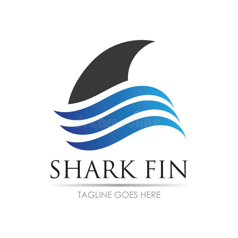 Shark Fin Logo Design Template. Vector Illustration Stock Vector ...