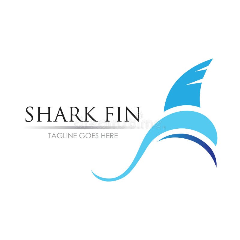 Shark Fin Logo Design Template. Vector Illustration Stock Vector ...