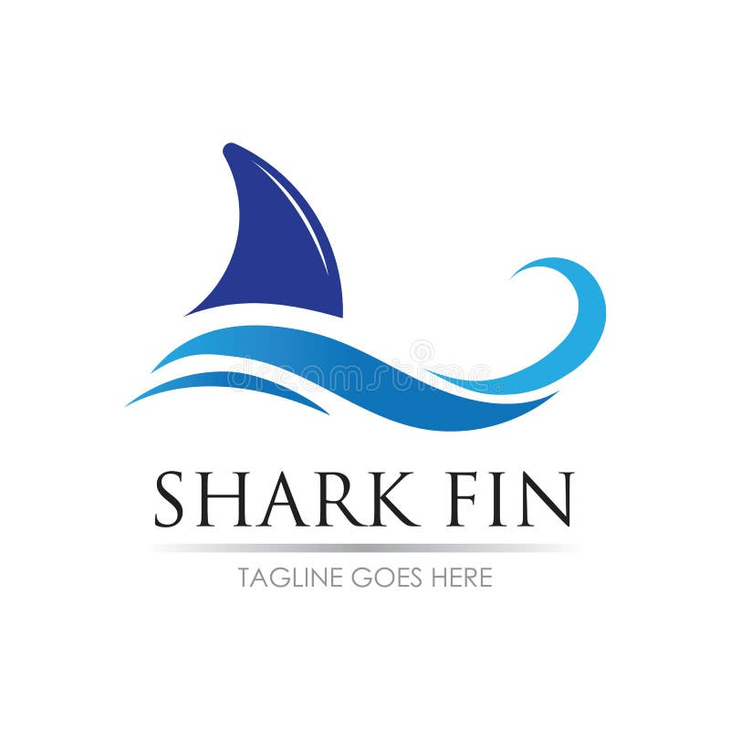 Shark Fin Logo Design Template. Vector Illustration Stock Vector ...
