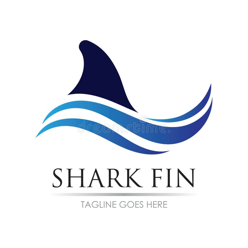 Shark Fin Logo Design Template. Vector Illustration Stock Vector ...