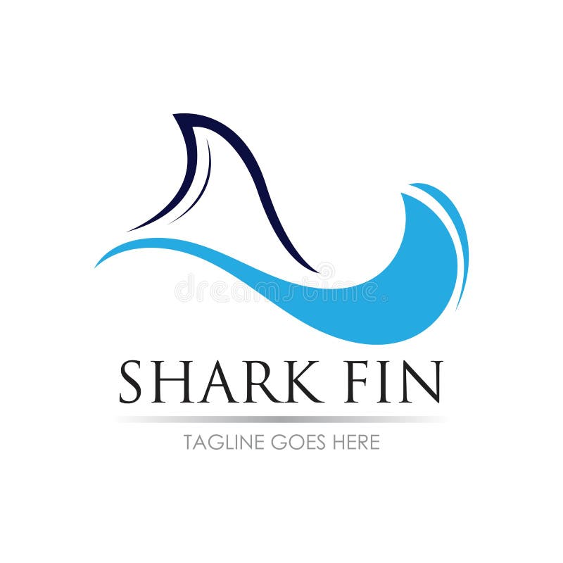 Shark Fin Logo Design Template. Vector Illustration Stock Vector ...