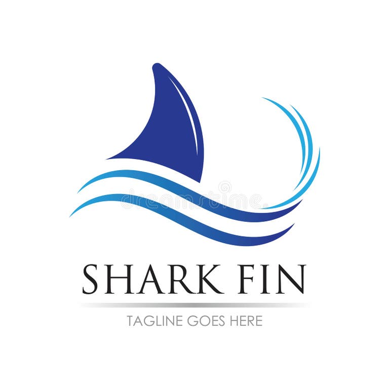 Shark Fin Logo Design Template. Vector Illustration Stock Vector ...