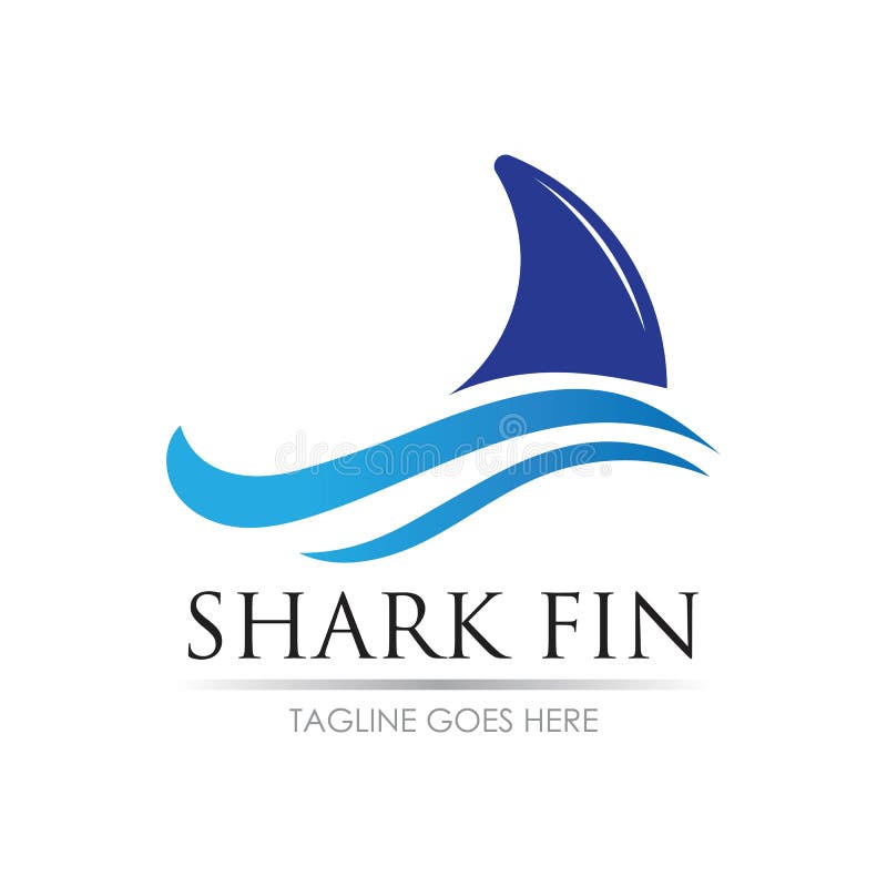 Shark Fin Logo Design Template. Vector Illustration Stock Vector ...