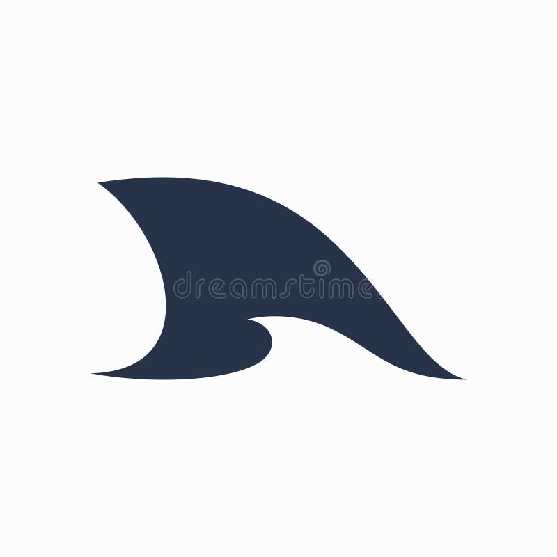 Shark Fin Logo Symbol Vector Illustration Stock Vector - Illustration ...