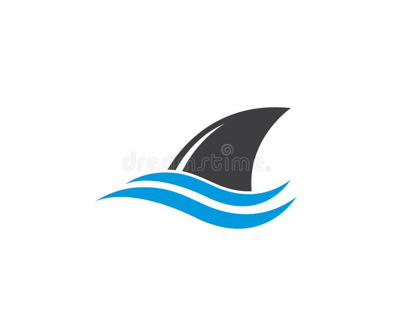 Shark Fin Logo Template Vector Icon Illustration Stock Vector ...