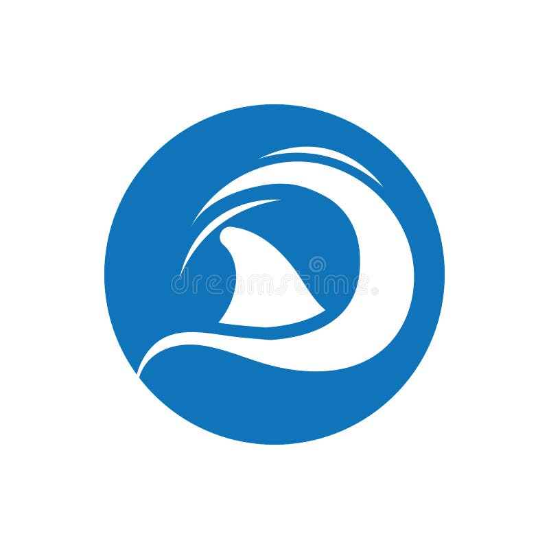 Shark Fin Logo Template Vector Icon Illustration Design Stock Vector ...