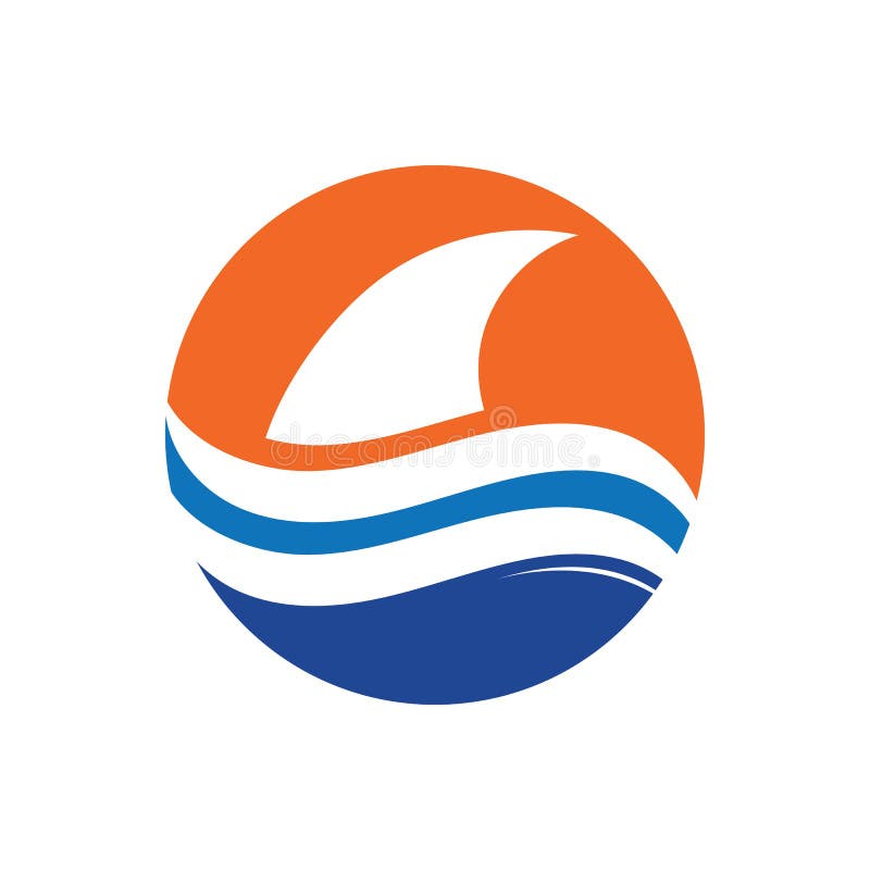 Shark Fin Logo Template Vector Icon Illustration Design Stock Vector ...