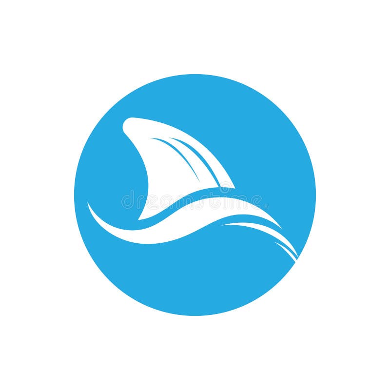Shark Fin Logo Design Template. Vector Illustration Stock Vector ...