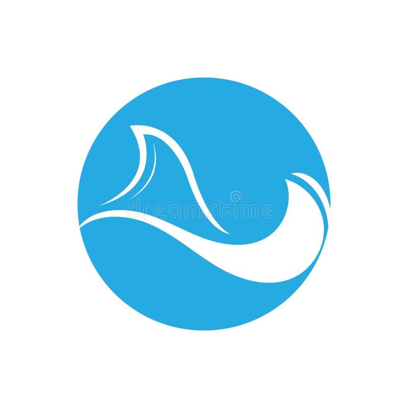 Shark Fin Logo Template Vector Icon Illustration Design Stock Vector ...