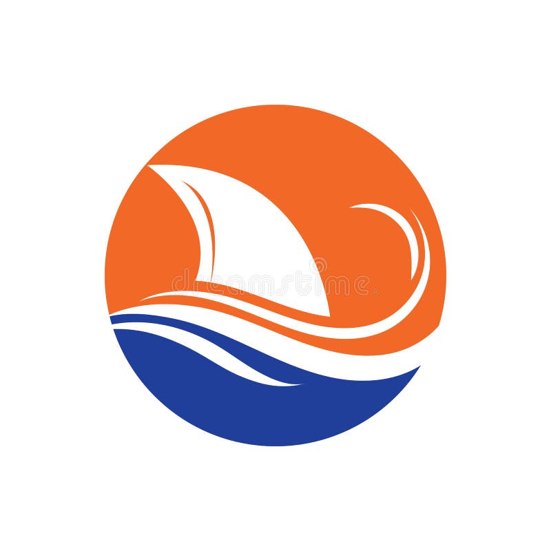 Shark Fin Logo Template Vector Icon Illustration Design Stock Vector ...