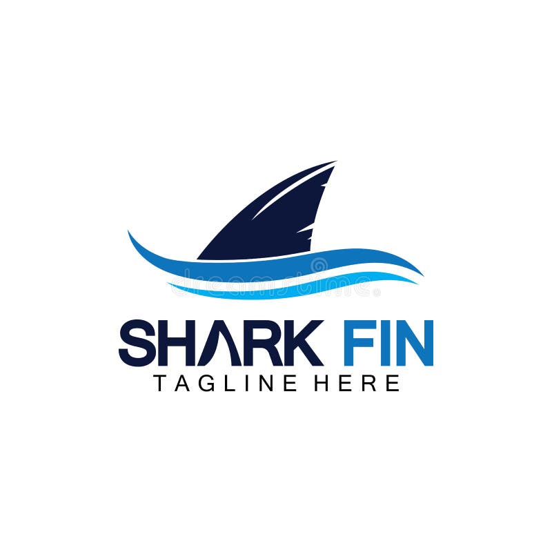 Shark Fin Logo Vector Illustration Design Template.Shark Logo Template ...