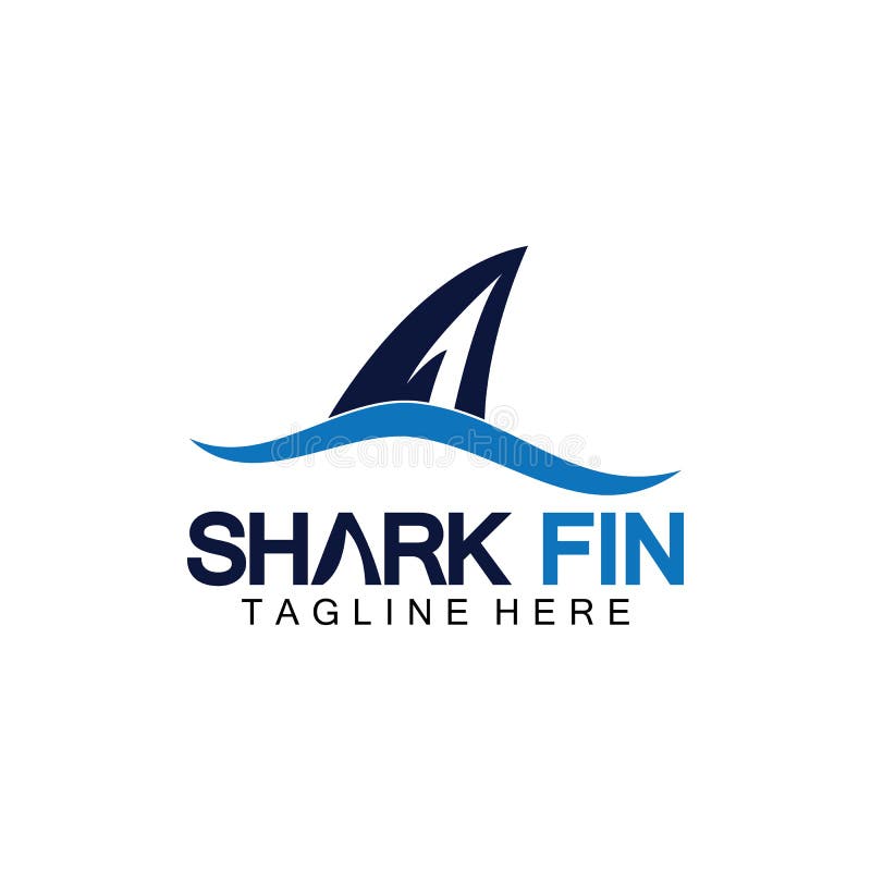 Shark Fin Logo Vector Illustration Design Template.Shark Logo Template ...
