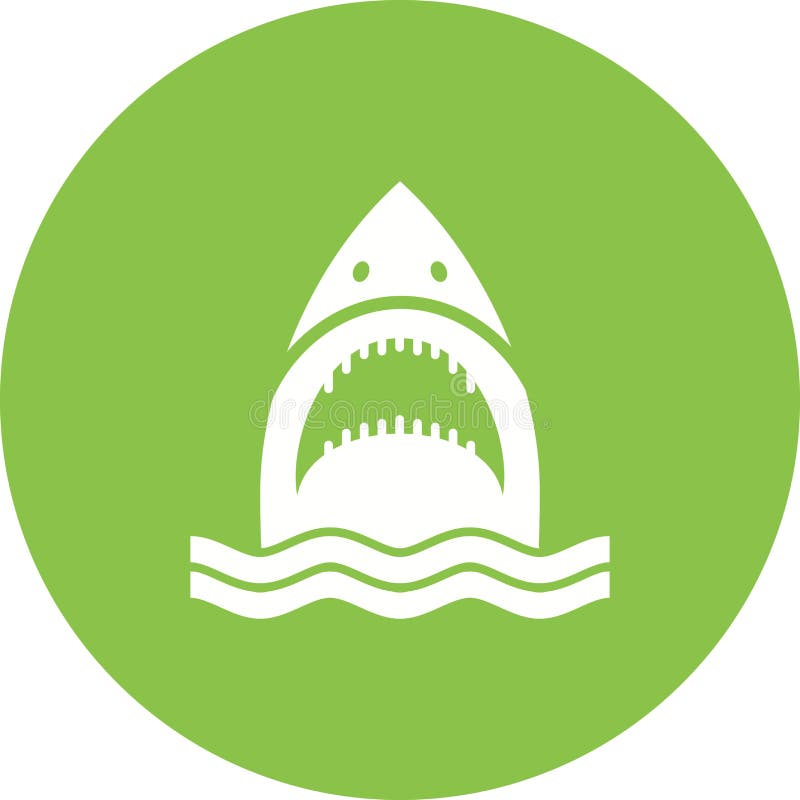 Shark Face stock vector. Illustration of marine, design - 97674327