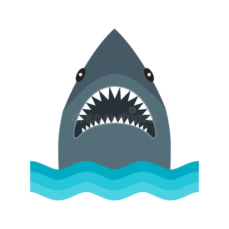 Shark Face stock illustration. Illustration of sharks - 96370369