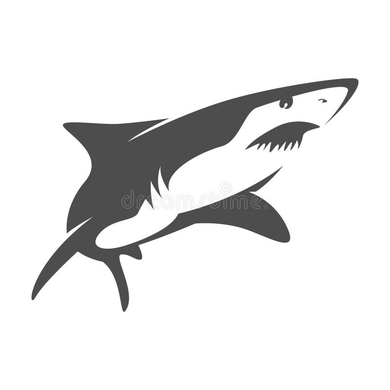 Shark icon logo design stock vector. Illustration of danger - 333168062