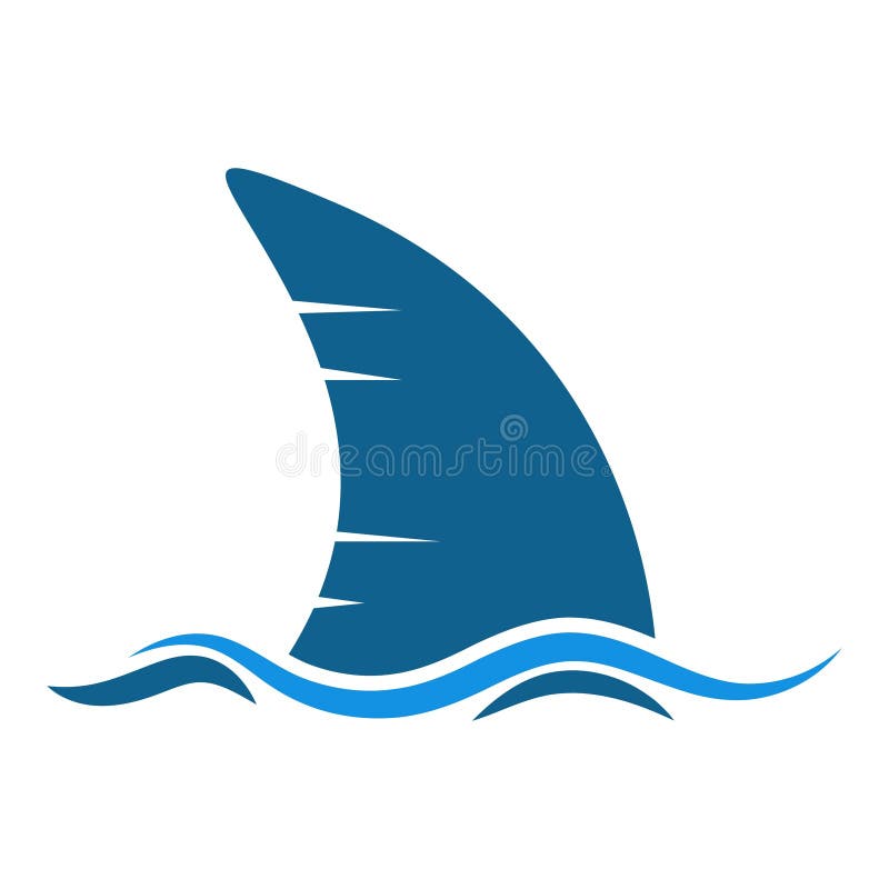 Shark icon logo design stock vector. Illustration of attack - 333168104