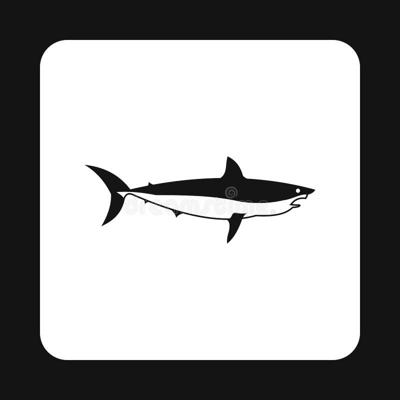 Shark icon, cartoon style stock vector. Illustration of icon - 86758593
