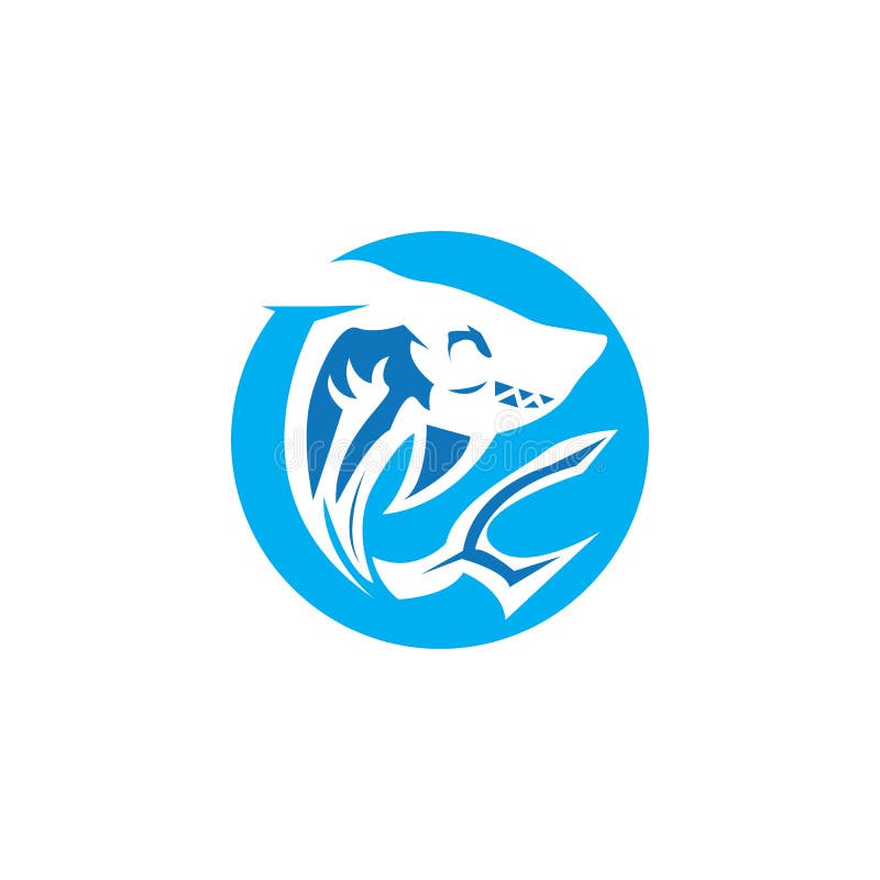 Shark Icon and Symbol Vector Illustration Stock Vector - Illustration ...