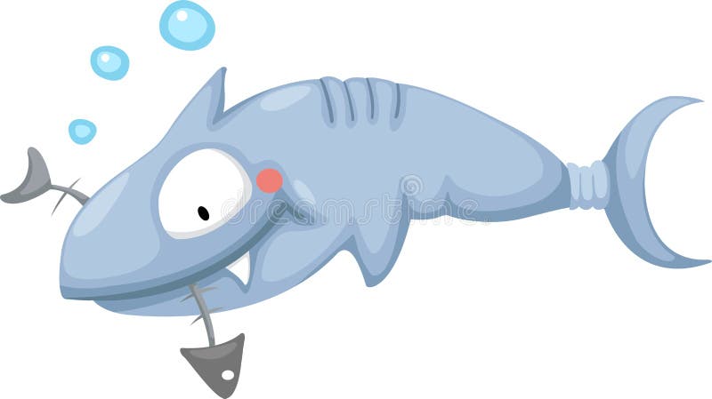 Shark Eating Fish Clipart Cartoon