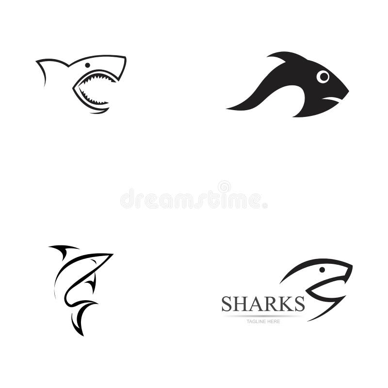 Shark illustration Logo stock vector. Illustration of shark - 252661512