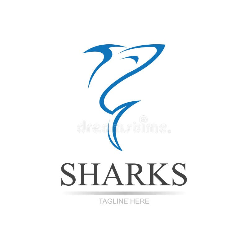Shark illustration Logo stock vector. Illustration of teeth - 253305269