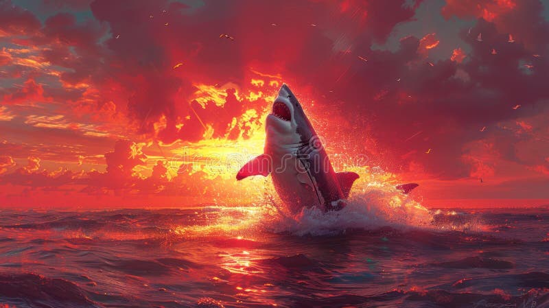 Shark Jump Stock Illustrations – 1,577 Shark Jump Stock Illustrations ...