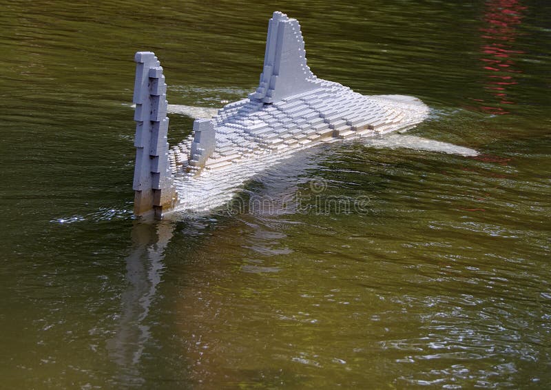 Shark in Lego editorial stock image. Image of lego, shark - 76076614