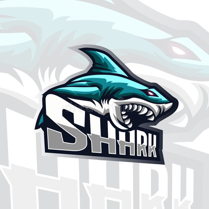 Shark Esports Logo Template Design Stock Vector - Illustration of game ...
