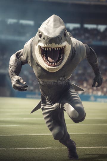 Shark Football Stock Illustrations – 263 Shark Football Stock ...