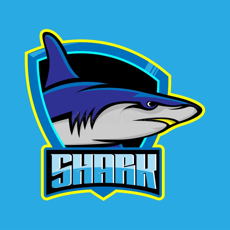 Shark Esport Gaming Logo Design. Shark Gaming Emblem Logo Design ...