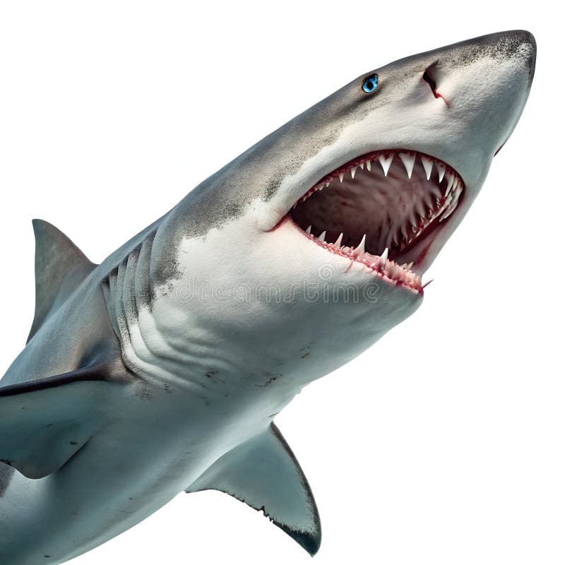 Shark with Open Mouth stock illustration. Illustration of deepsea ...