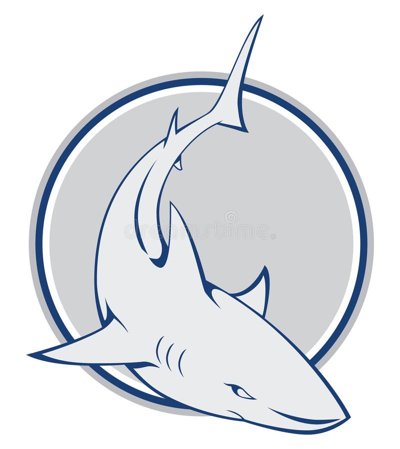 Shark sign stock vector. Illustration of attack, warning - 21135769