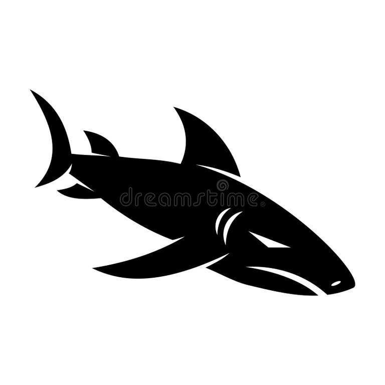Shark Strength Logo Design Vector Isolated Template Stock Vector ...