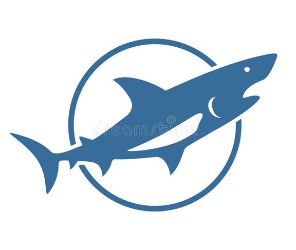Shark symbol design stock vector. Illustration of great - 340999262