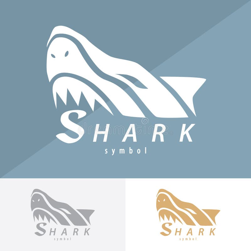 Shark symbol icon design. stock vector. Illustration of isolated - 84237547