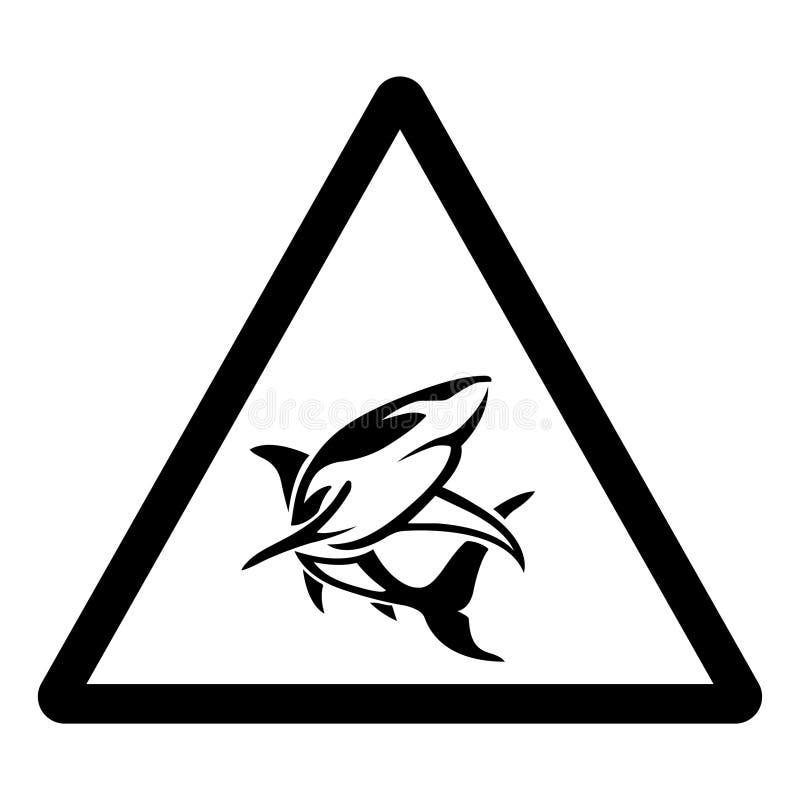 Shark Symbol Sign,Vector Illustration, Isolate on White Background ...