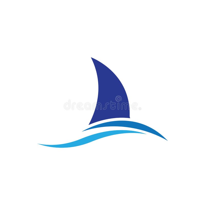 Shark Symbol Vector Icon Illustration Stock Vector - Illustration of ...
