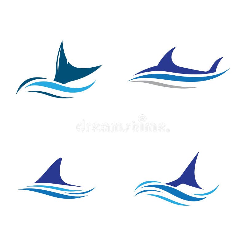 Shark Symbol Vector Icon Illustration Stock Vector - Illustration of ...
