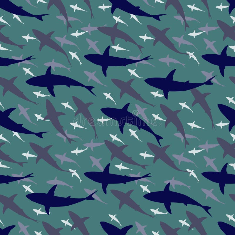 Vector Heraldic Shield with the Sharks Stock Vector - Illustration of ...