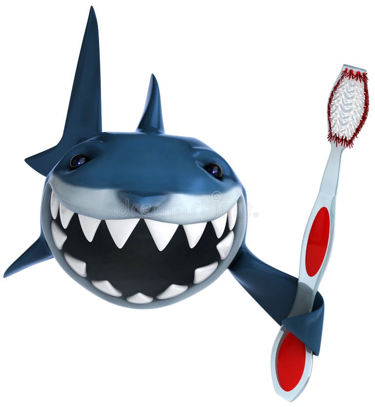 Shark Toothbrush Stock Illustrations – 32 Shark Toothbrush Stock ...