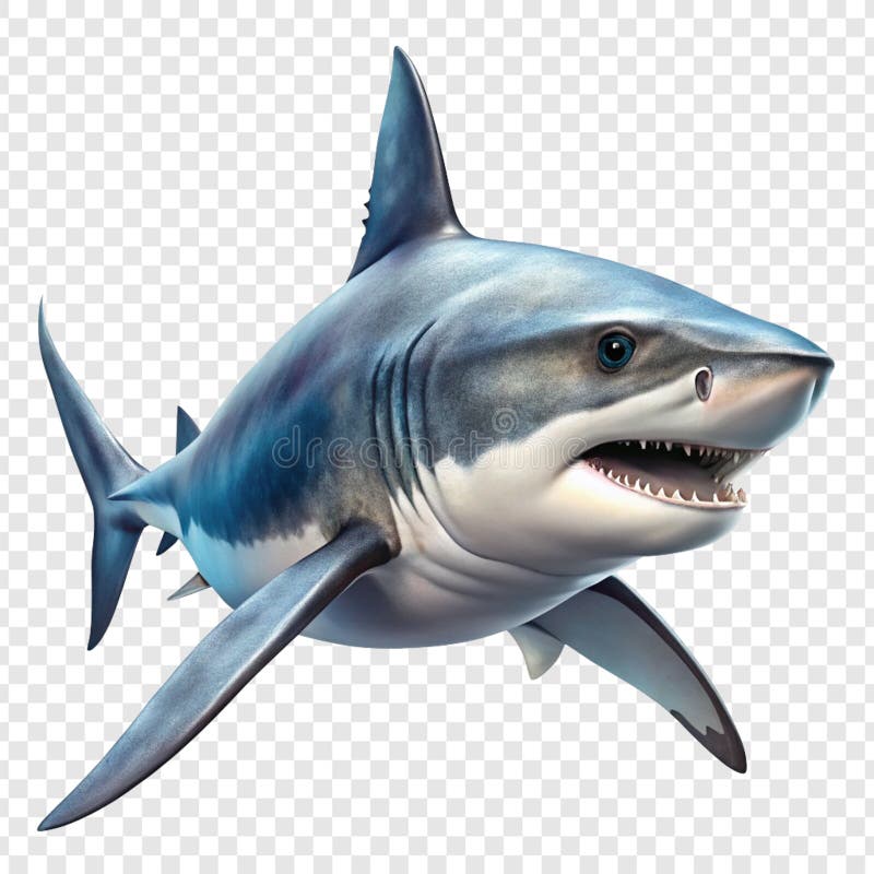 Shark Transparent Background Stock Illustration - Illustration of ...