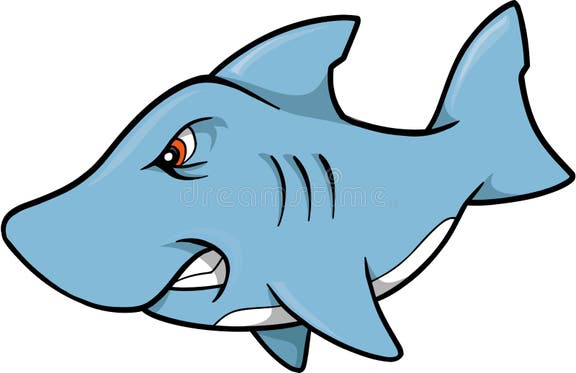 Shark Vector Illustration Stock Illustrations – 38,709 Shark Vector ...