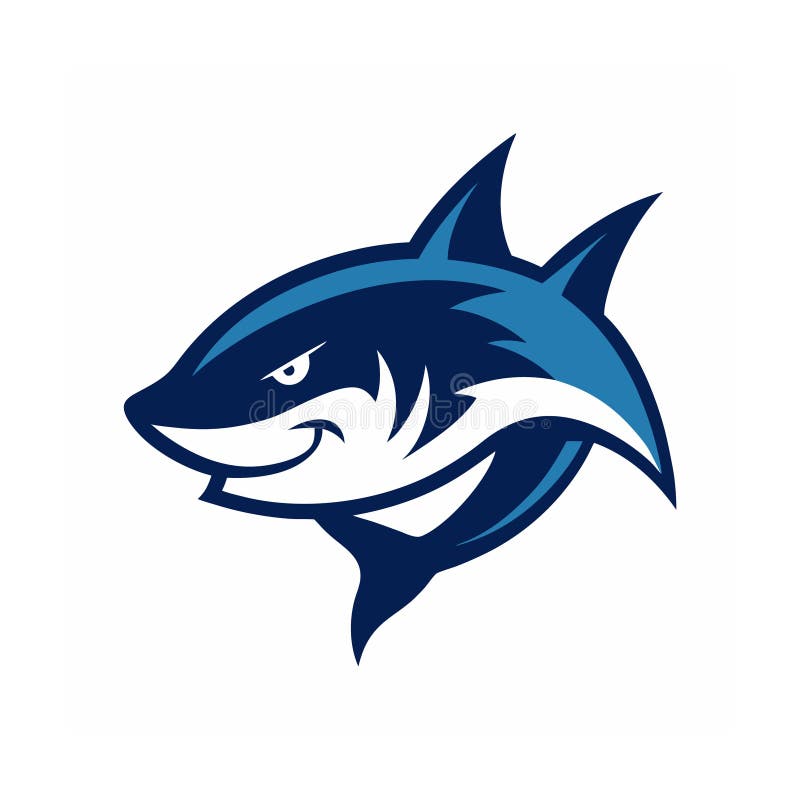 Shark Vector Logo Design Aggressive Underwater Theme Stock Vector ...