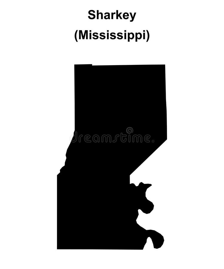 Sharkey outline map stock vector. Illustration of template - 361720826