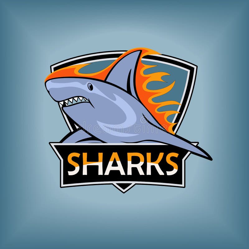 Sharks logo stock vector. Illustration of dangerous, life - 59883291