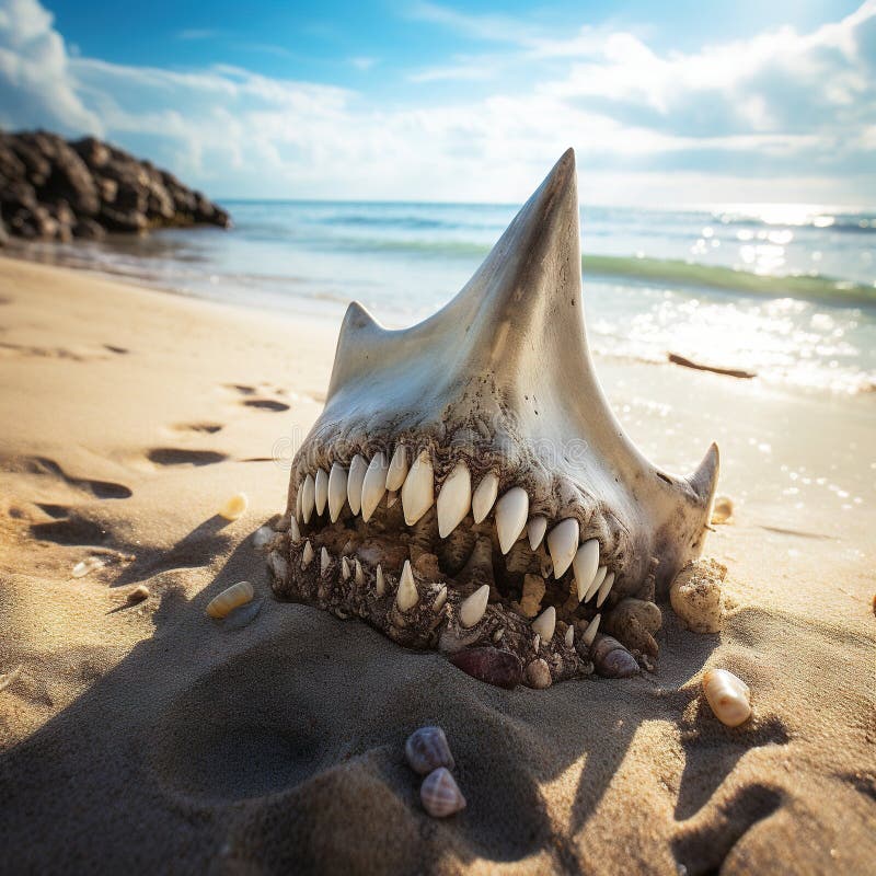 Sharks Tooth stock illustration. Illustration of fish - 293691329