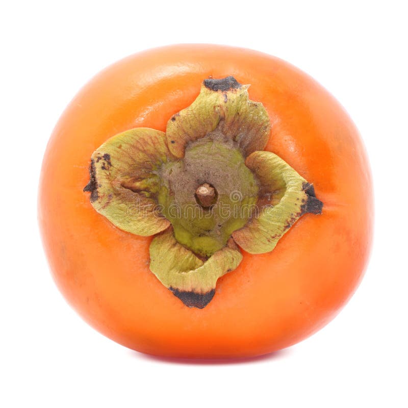 Sharon Fruit Whole Ripe Isolated on White Stock Image - Image of ...