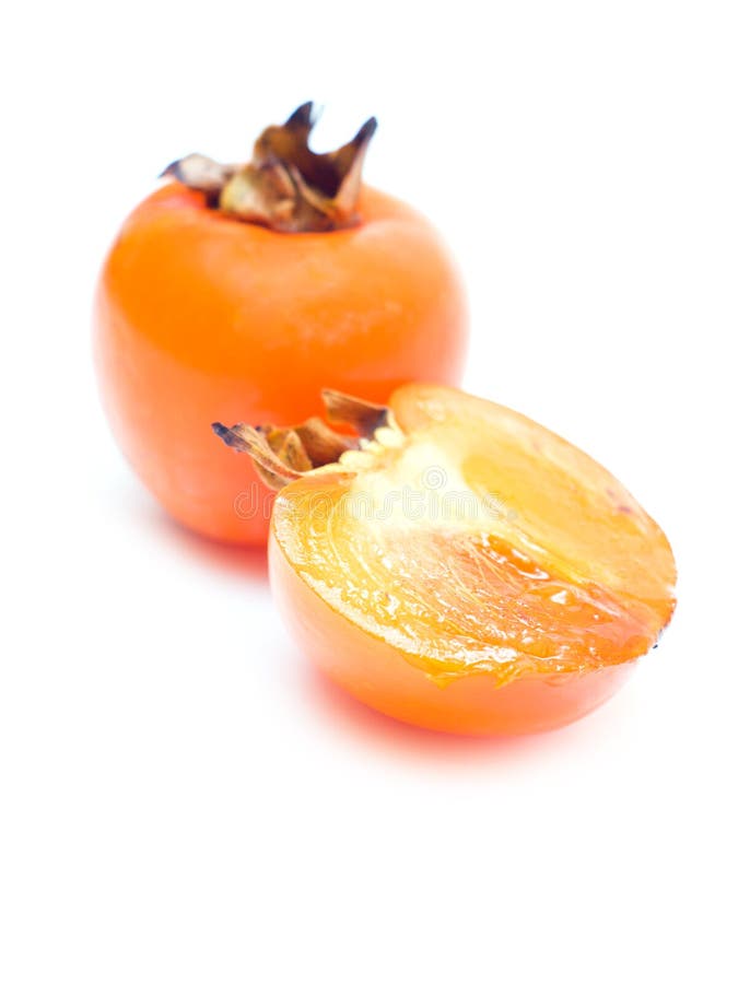 Sharon fruit isolated stock photo. Image of nature, fuyu - 13052078