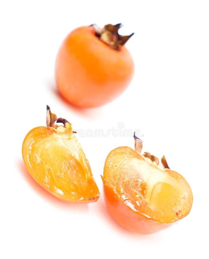 Sharon fruit isolated stock image. Image of natural, orange - 12371811
