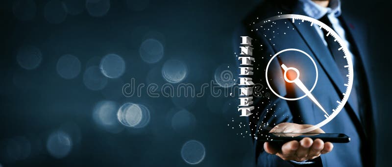 Sharp Acceleration of Internet Speed Stock Image - Image of development ...